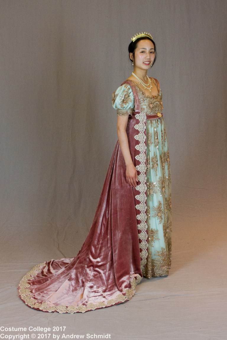Regency / Napoleonic Court Gown and Train at Costume College 2017 ...