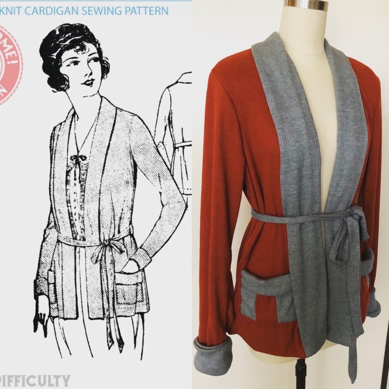 1920s Cozy Cardigan from Wearing History Pattern | Fresh Frippery